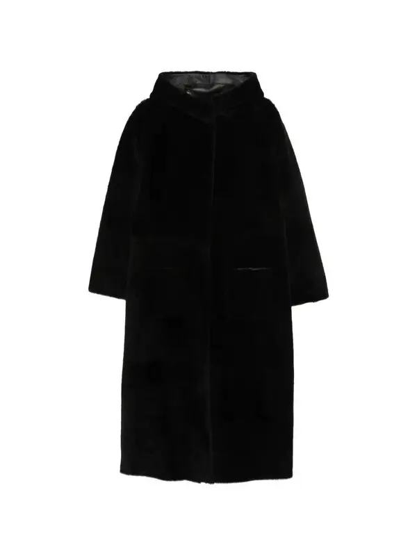 Simonette Ravizza Hooded Shearling Coat