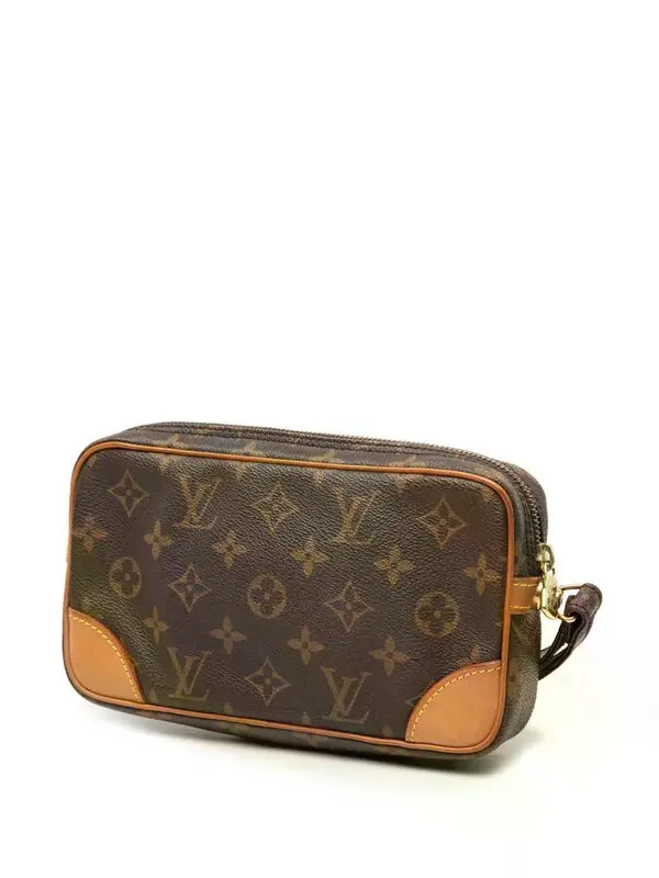 LOUIS VUITTON 1995 Monogram Marly Dragonne Pm Clutch Bag