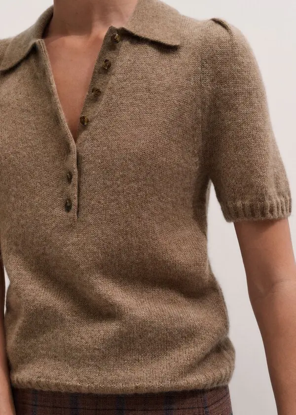ME+EM Merino Cashmere Silk Knit Polo