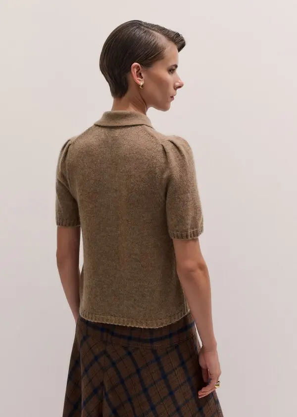 ME+EM Merino Cashmere Silk Knit Polo