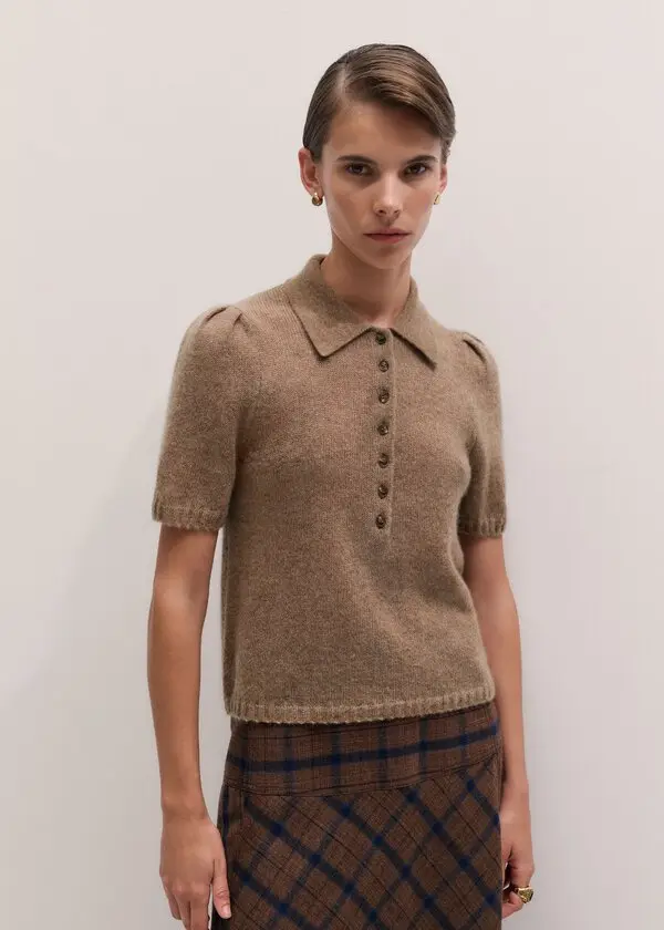 ME+EM Merino Cashmere Silk Knit Polo