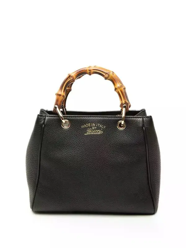 Gucci Calfskin Bamboo Shopper Satchel