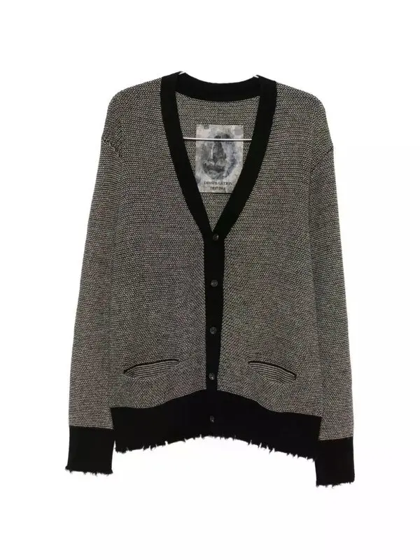 ZIGGY CHEN Distressed-effect Knitted Cardigan