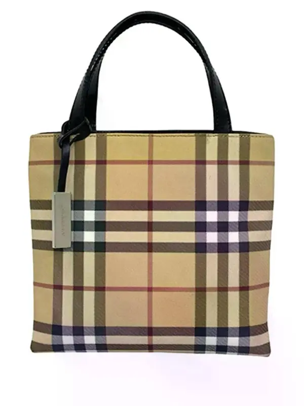Burberry 1990-2000 House Check Canvas Handbag