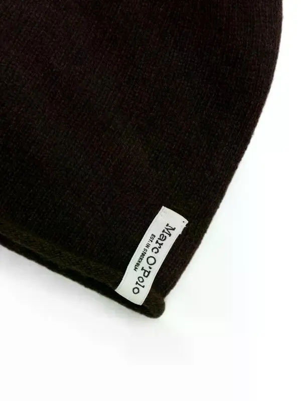 Marc O'polo Logo-patch Knitted Beanie Hat And Neckerchief Set