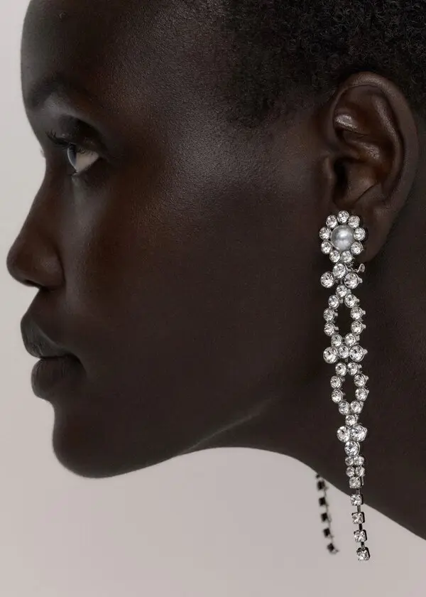 ME+EM Diamante Drop Earrings