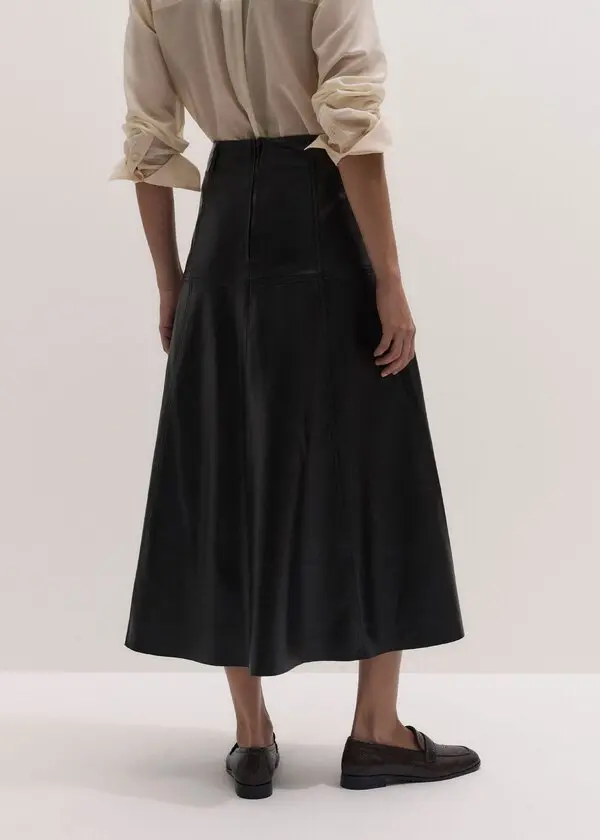 ME+EM Luxe Fit And Flare Maxi Skirt