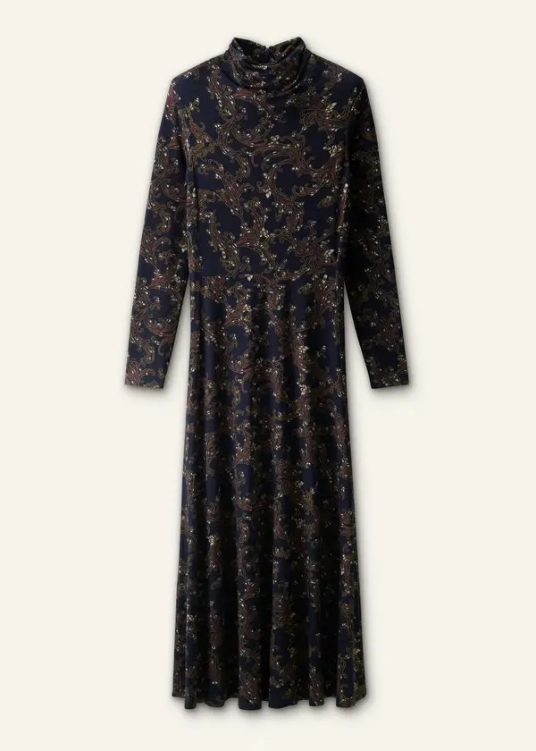 ME+EM Whimsical Bulbs Print Maxi Dress