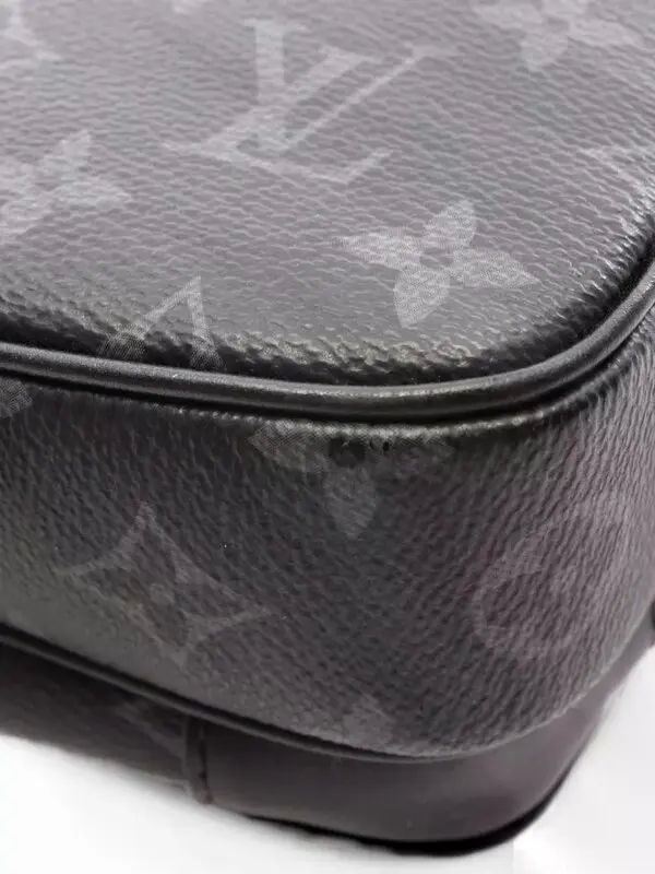LOUIS VUITTON 2010s Monogram Eclipse Steamer Messenger Bag