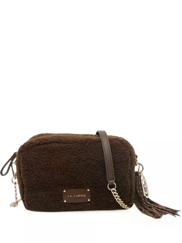 LA CARRIE Logo-plaque Shoulder Bag - Brown
