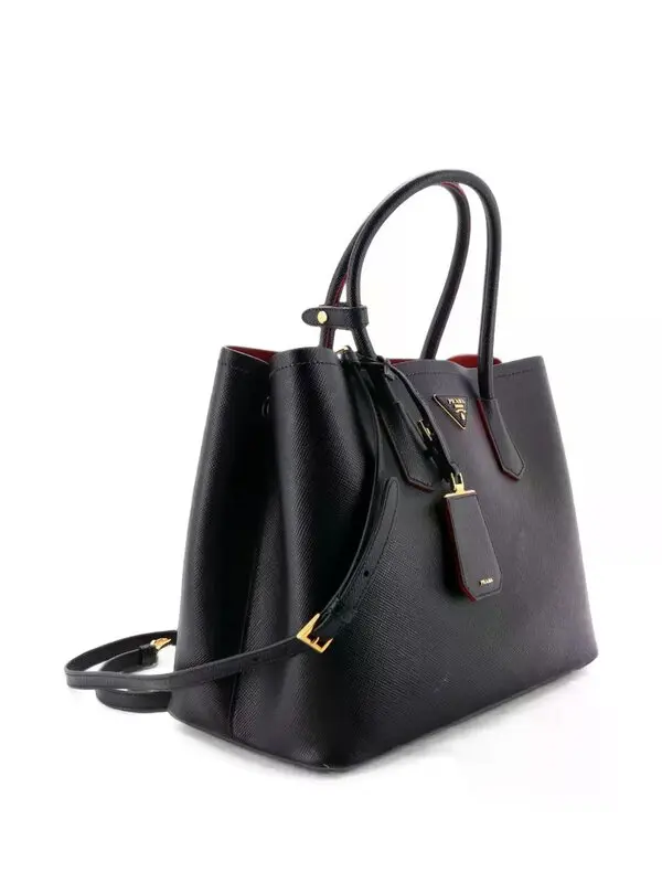 Prada Saffiano Leather Tote Bag - Black