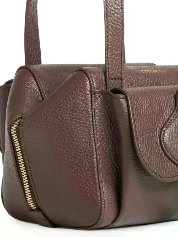 COCCINELLE Mavery Pocket Grained Leather Shoulder Bag