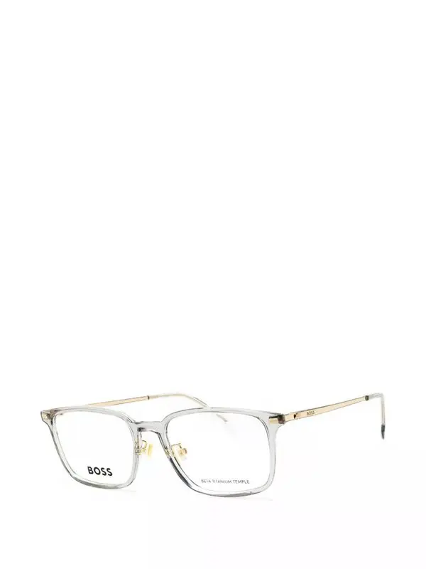 BOSS Rectangle Frame Eyeglasses - Grey