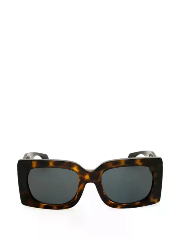 Versace Rectangular Frame Sunglasses - Brown