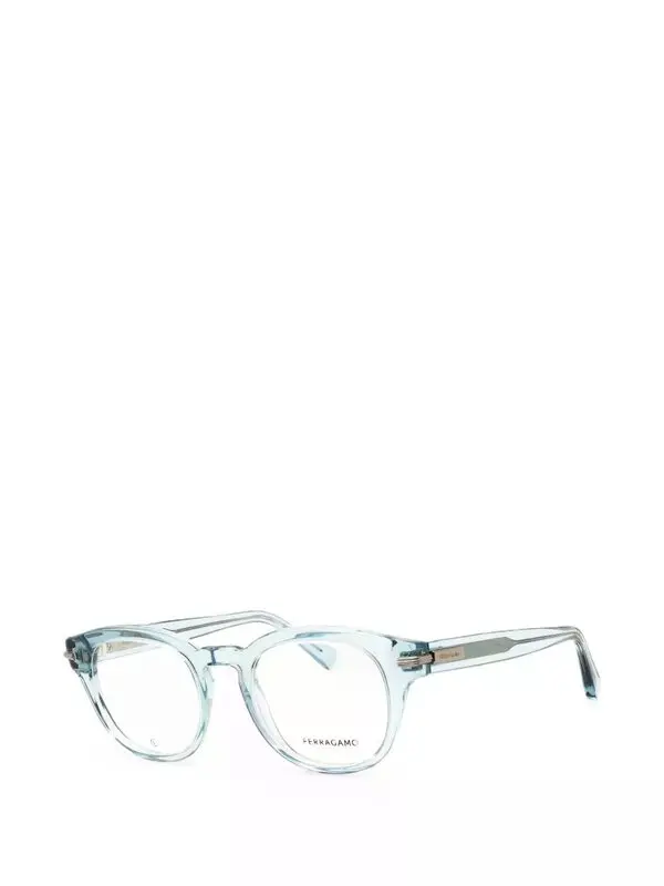 FERRAGAMO Round Frame Eyeglasses