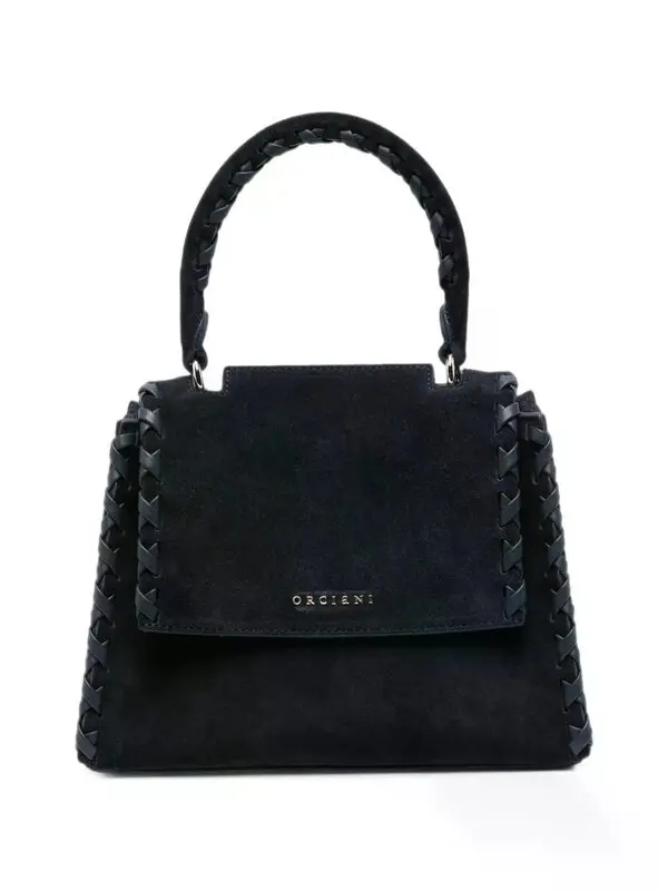 Orciani Braided-trim Suede Tote Bag