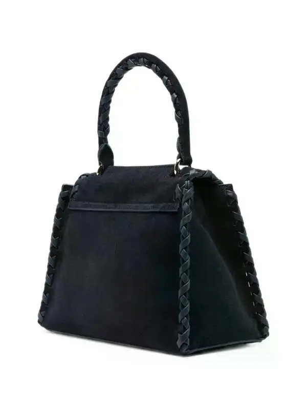 Orciani Braided-trim Suede Tote Bag