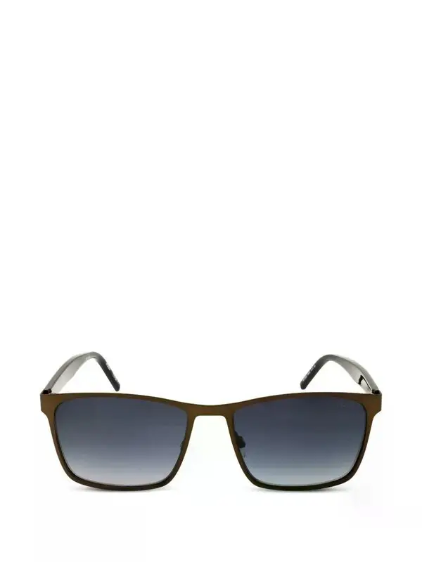 Hugo Rectangle Frame Sunglasses - Brown