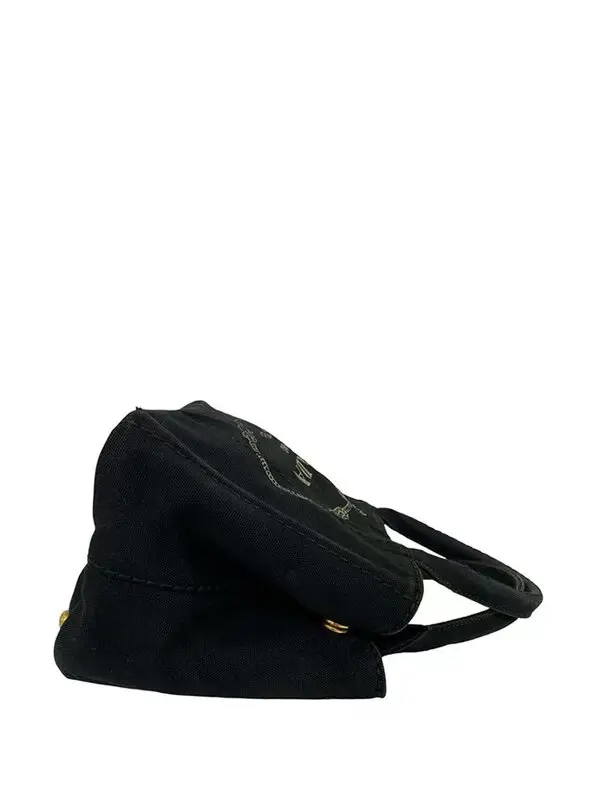 Prada 2013-2026 Small Canvas Canapa Logo Tote Satchel