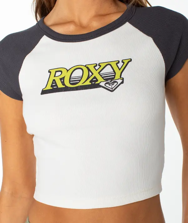Roxy Cropped Graphic T-shirt