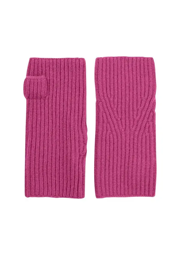 LOOP CASHMERE Ribbed Mittens