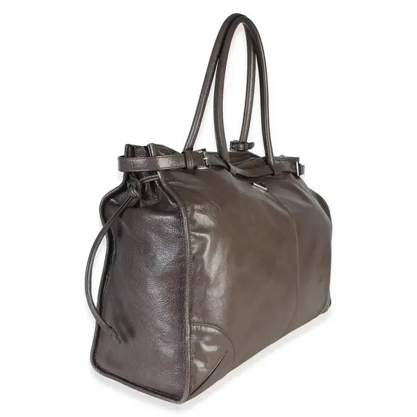 Prada Distressed Calfskin Shoulder Bag