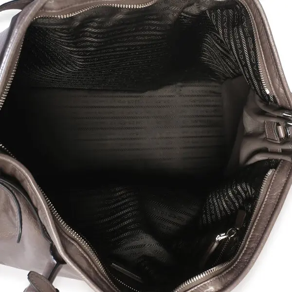 Prada Distressed Calfskin Shoulder Bag