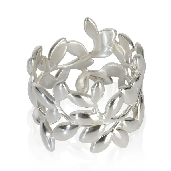 Tiffany & Co. Sterling Silver Paloma Picasso Olive Leaf Ring - Sterling_silver