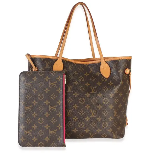 LOUIS VUITTON Monogram Canvas Neverfull Mm Tote Bag