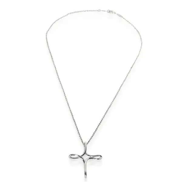 Tiffany & Co. Sterling Silver Elsa Peretti Infinity Cross Pendant
