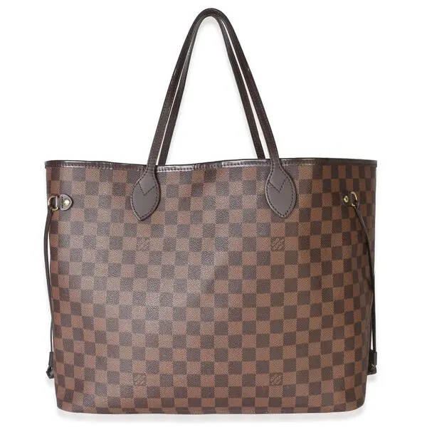 LOUIS VUITTON Damier Ebene Neverfull Gm Tote - Brown