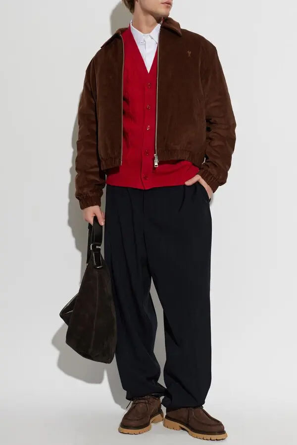 AMI Paris Cardigan With Pockets