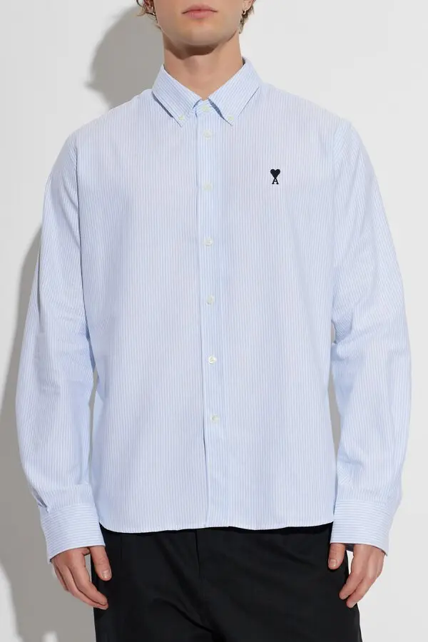 AMI Paris Striped Pattern Shirt