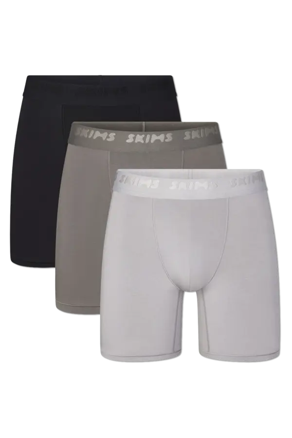 SKIMS Three-pack Of Boxers - Multicolour