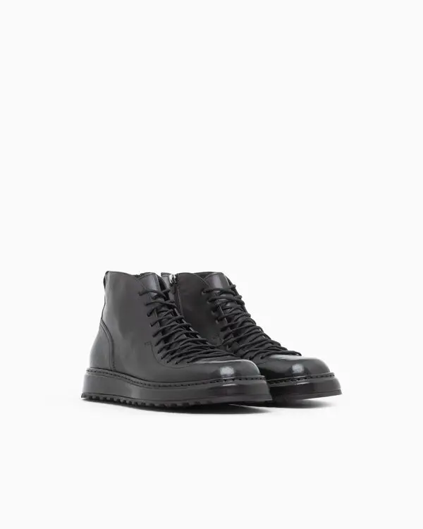 Giorgio Armani Boot With Split Leather Lining