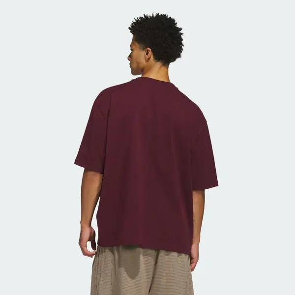 Adidas Basketball Single Jersey Tee - Maroon
