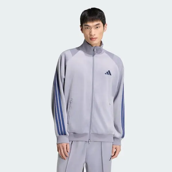 Adidas Stadium Loose Fit Velour Tracktop