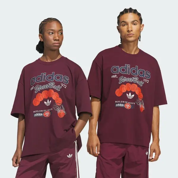 Adidas Originals Streetball Tee - Maroon