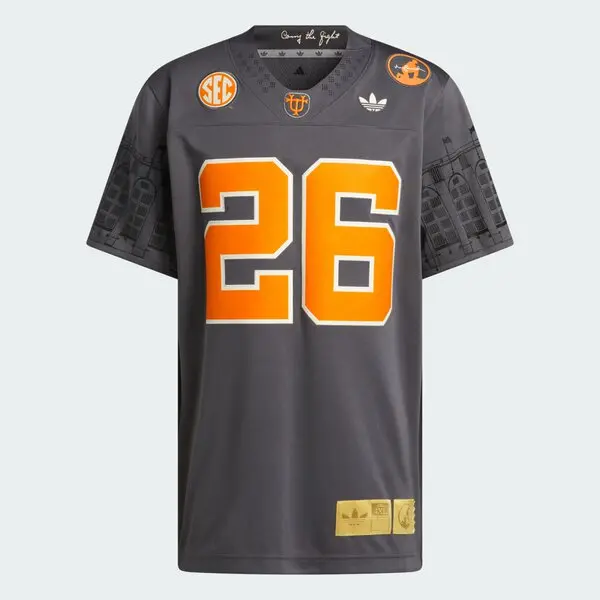 Adidas Premier Tennessee Volunteers Smokey Grey Jersey - Grey Five