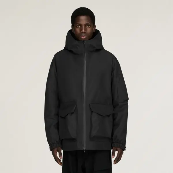 Adidas Y-3 Gtx Padded Hooded Jacket - Black
