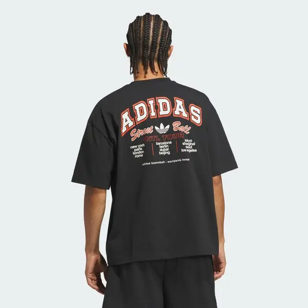 Adidas Originals World Tour Graphic Tee - Black