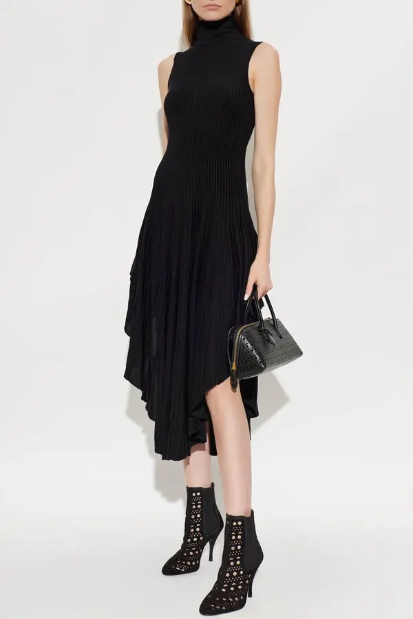 Alaïa Wool Dress With Turtleneck