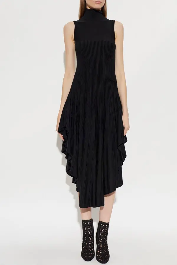 Alaïa Wool Dress With Turtleneck