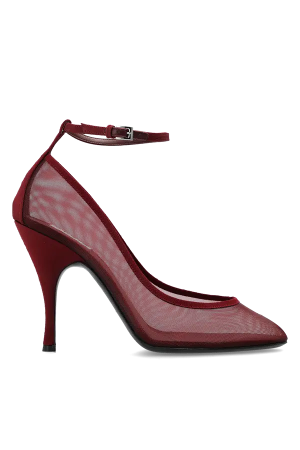 Alaïa Heeled Pumps With Ankle Strap - Red