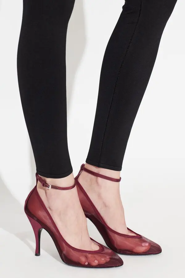 Alaïa Heeled Pumps With Ankle Strap - Red