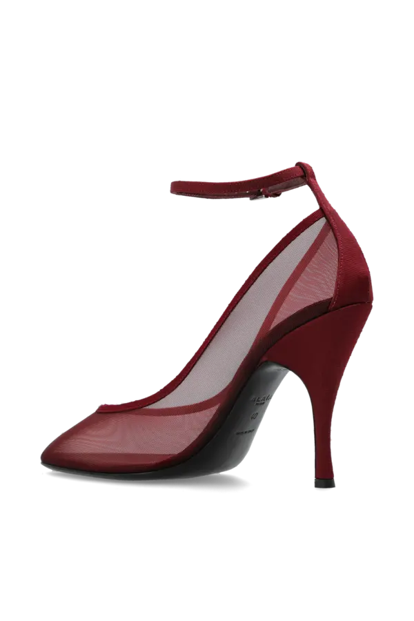 Alaïa Heeled Pumps With Ankle Strap - Red