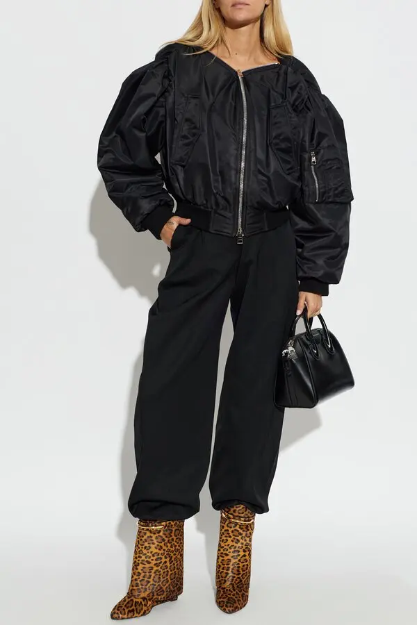 Givenchy Oversized Cropped Bomber Jacket