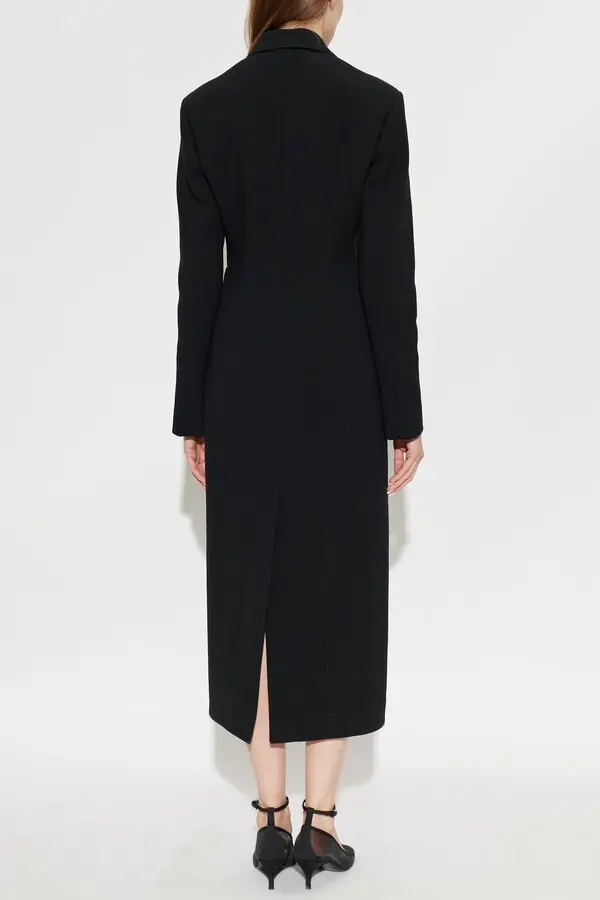 Alaïa Long Wool Double-breasted Coat