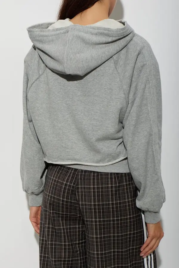 ADIDAS ORIGINALS Cropped Hoodie With Two-way Zipper