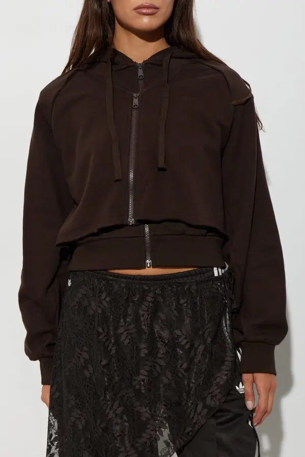 ADIDAS ORIGINALS Cropped Zip-up Hoodie